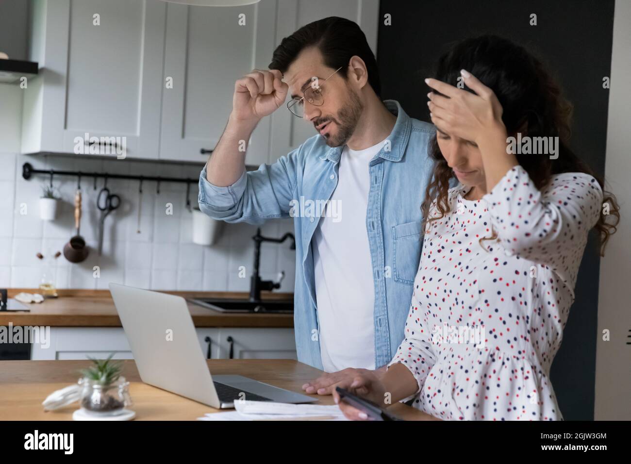 Millennial spouses calculate household expenditures feeling confused by ...