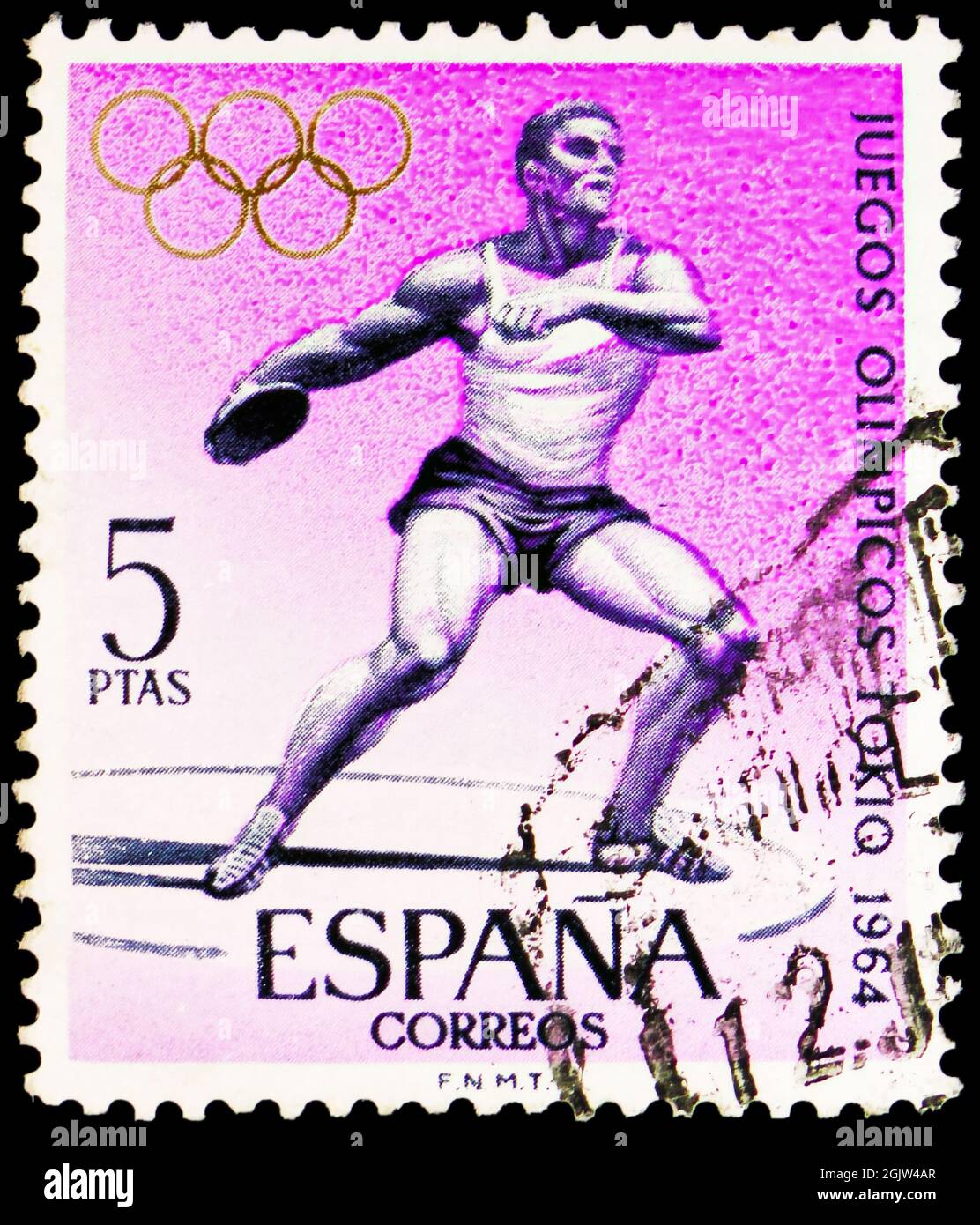 MOSCOW, RUSSIA - JUNE 20, 2021: Postage stamp printed in Spain shows ...