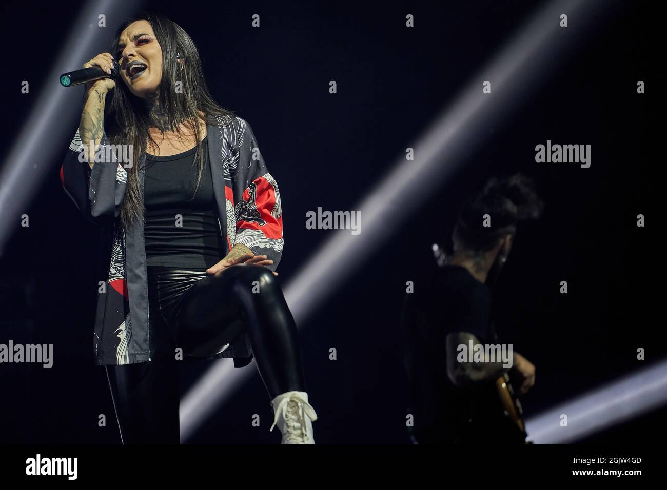 Tatiana Shmaylyuk of Jinjer band performs live on stage at the 1930 ...