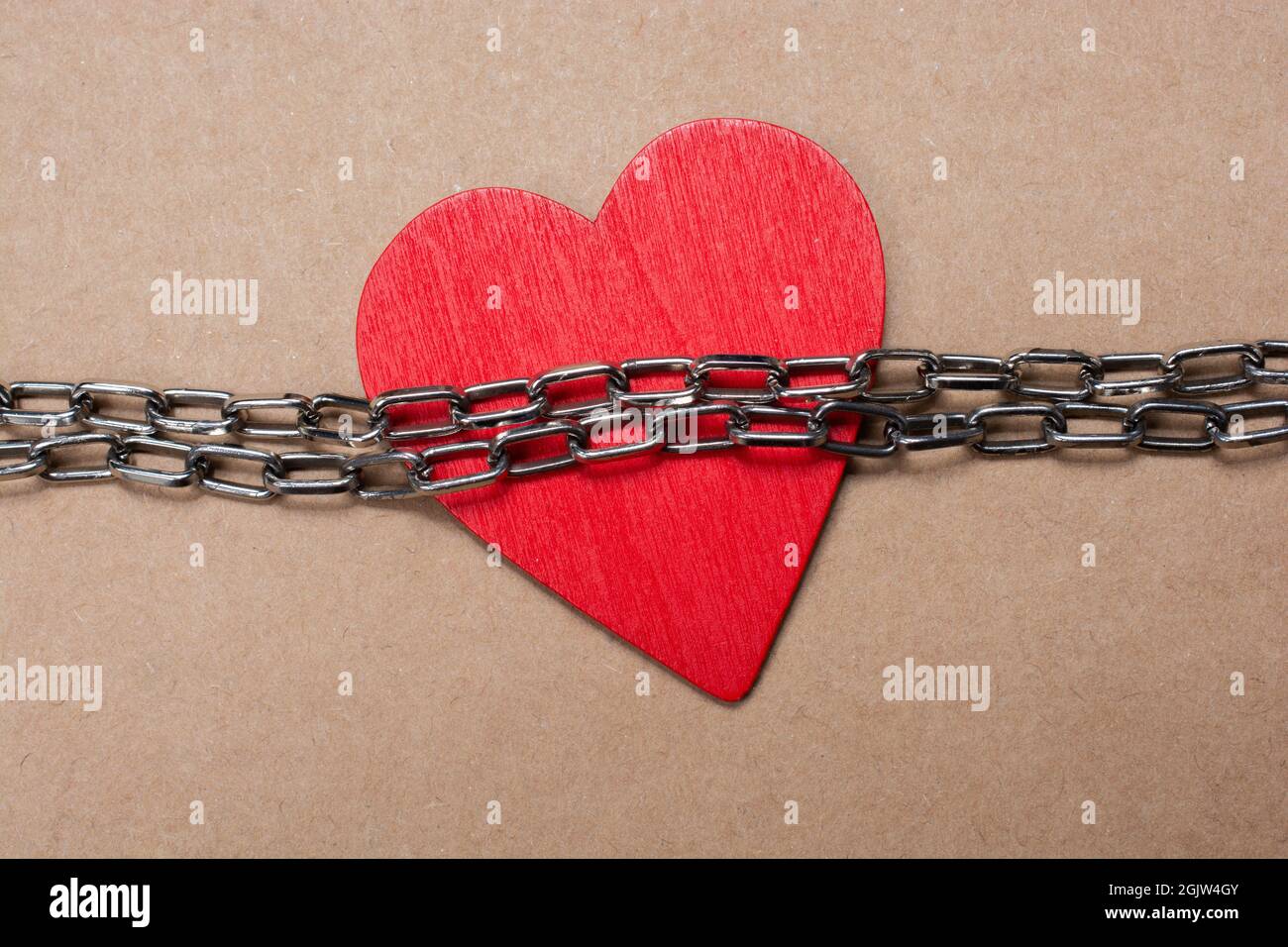 A beautiful shot of a chained heart Stock Photo - Alamy