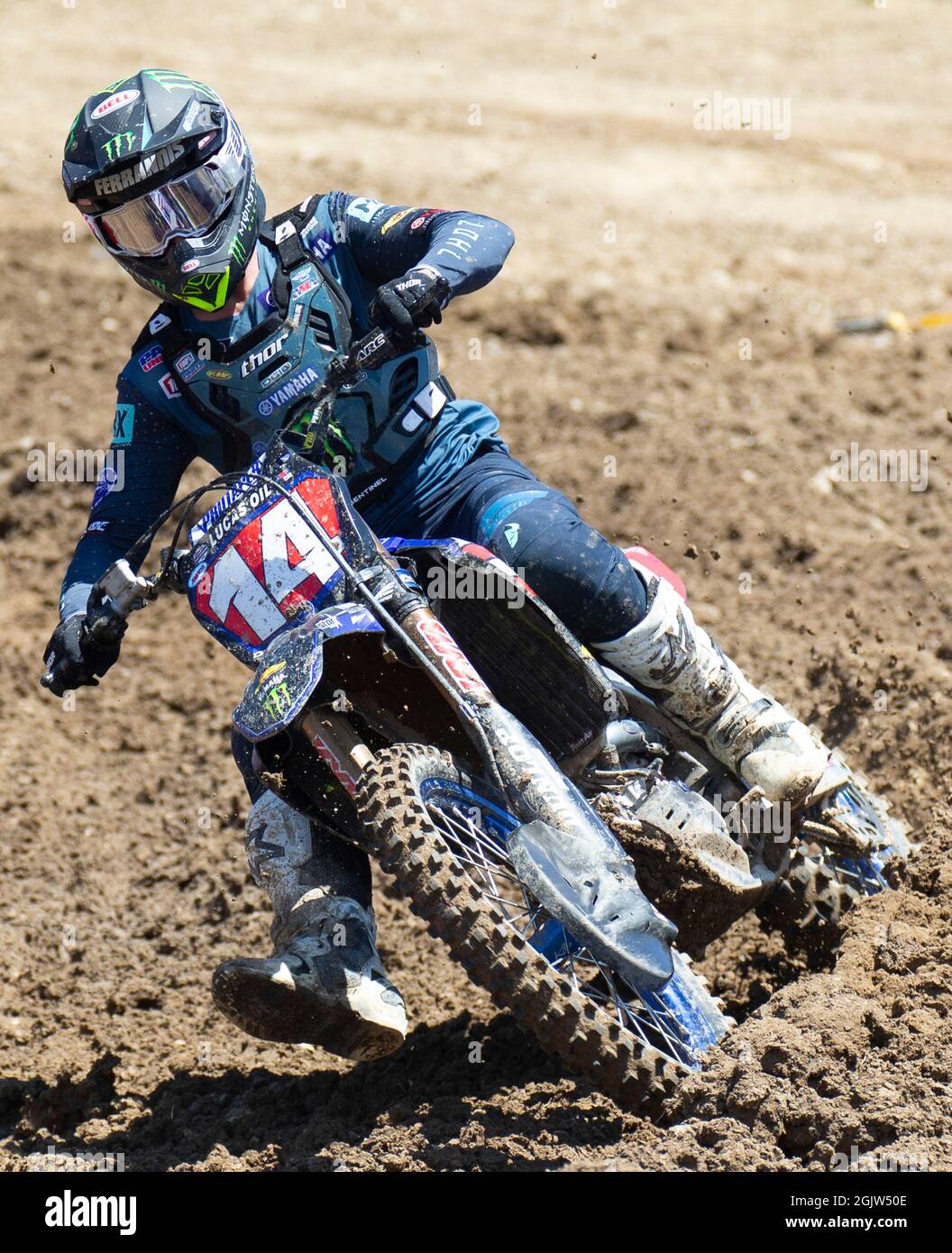 September 11 2021 Rancho Cordova, CA USA Yamaha factory rider Dylan ...