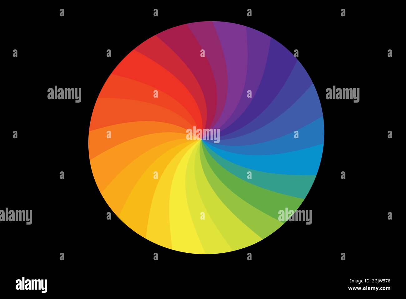 A circle with rainbow colors for wallpaper or background Stock Photo ...