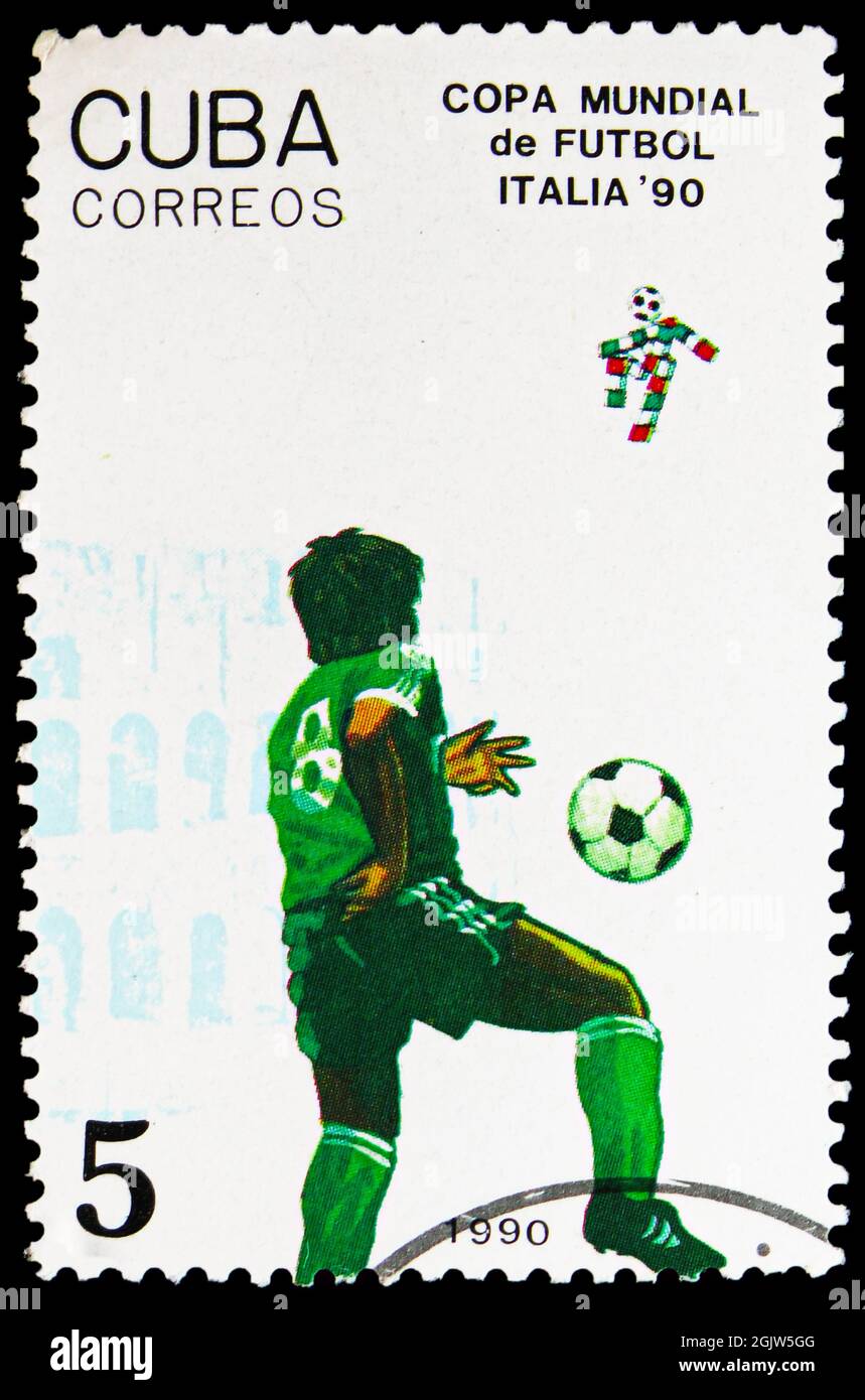 MOSCOW, RUSSIA - JUNE 20, 2021: Postage stamp printed in Cuba shows ...