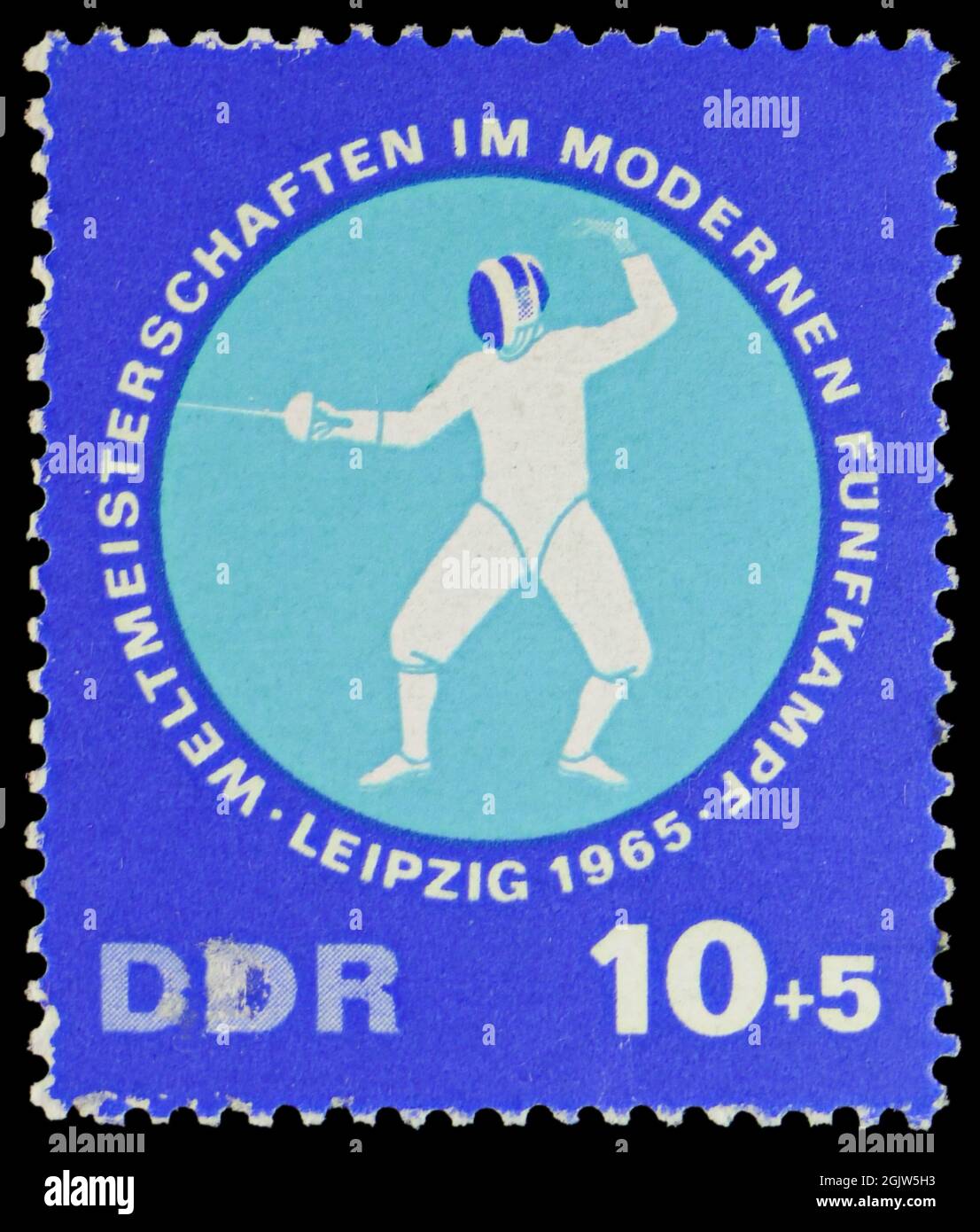 MOSCOW, RUSSIA - JUNE 20, 2021: Postage stamp printed in Germany, DDR ...