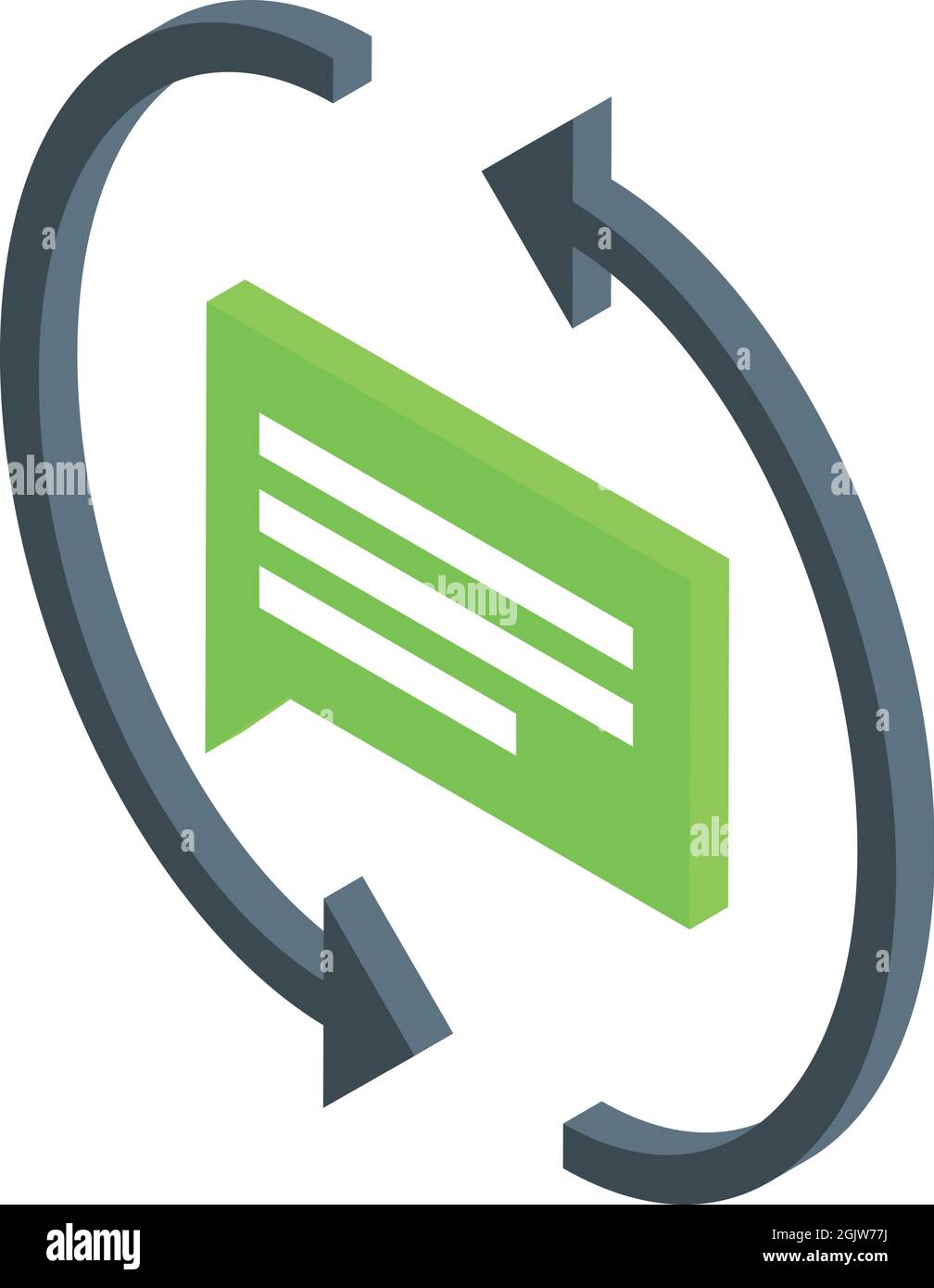 Software message icon isometric vector. Api code. Web program Stock Vector Image & Art - Alamy