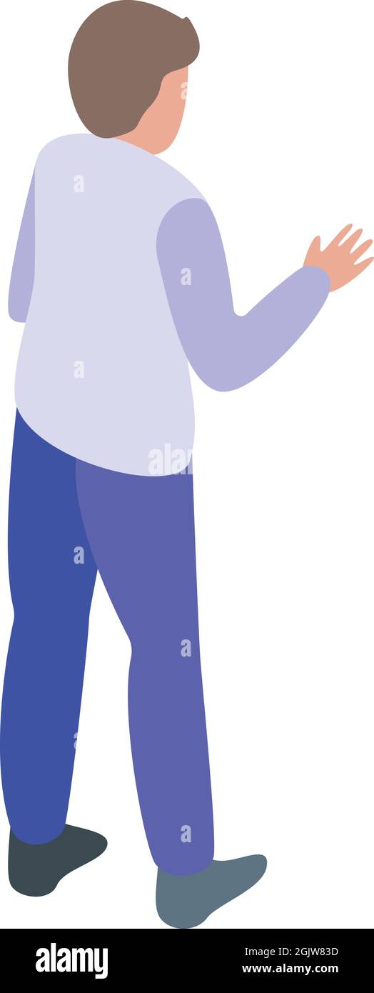 School boy icon isometric vector. Child education. Pupil children Stock ...