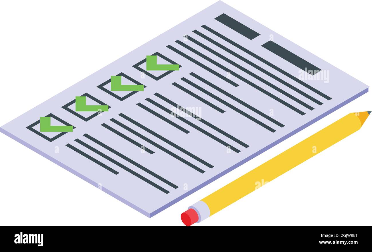 Business contract icon isometric vector. Self realization. Future work ...