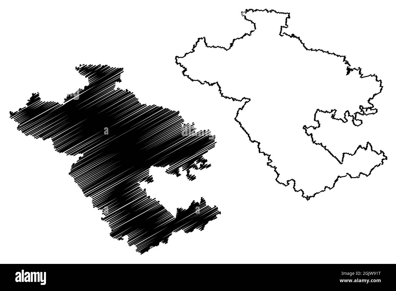 Ahmednagar district (Maharashtra State, Nashik Division, Republic of ...