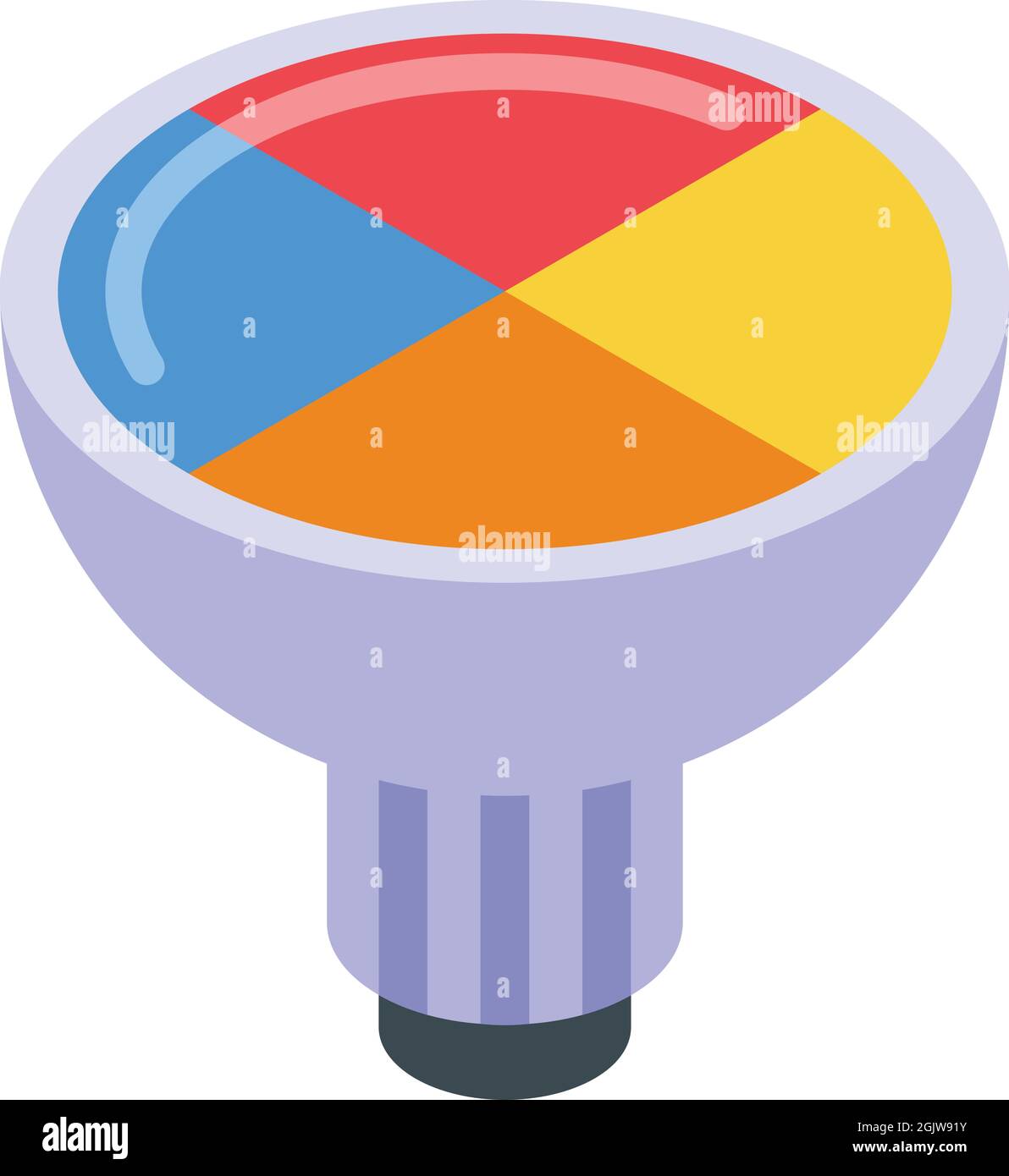 Smart lightbulb icon isometric vector. Bulb idea. Education solution ...