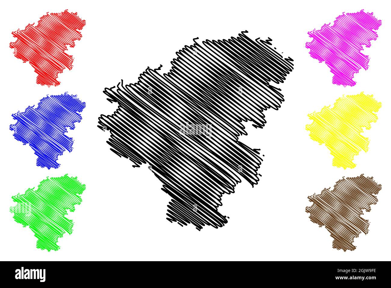 Zwickau district (Federal Republic of Germany, rural district, Free ...
