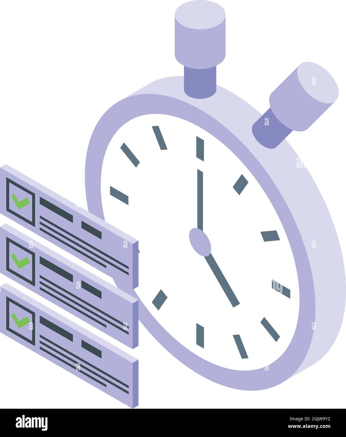 Stopwatch icon isometric vector. Watch timer. Stop clock Stock Vector ...