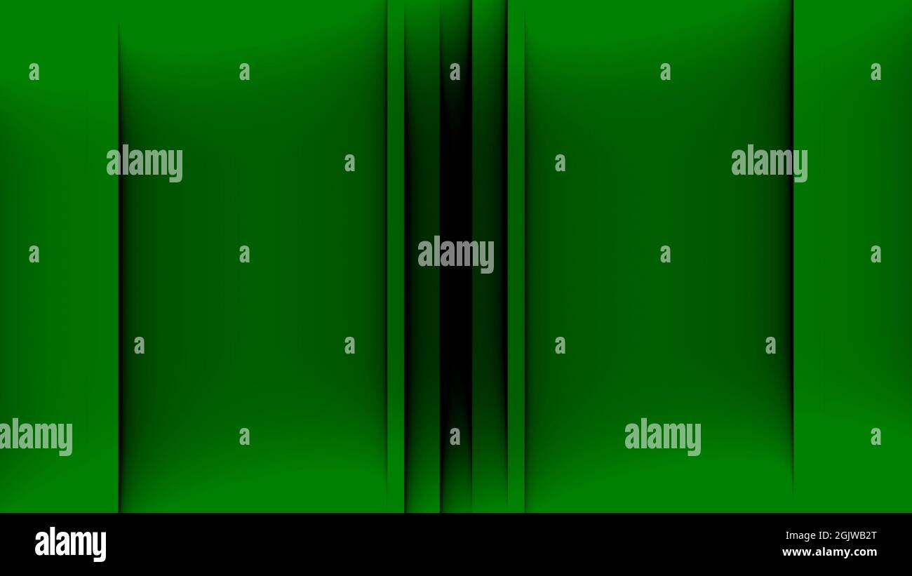 Abstract background 4k green light dark black stripes waves and lines ...