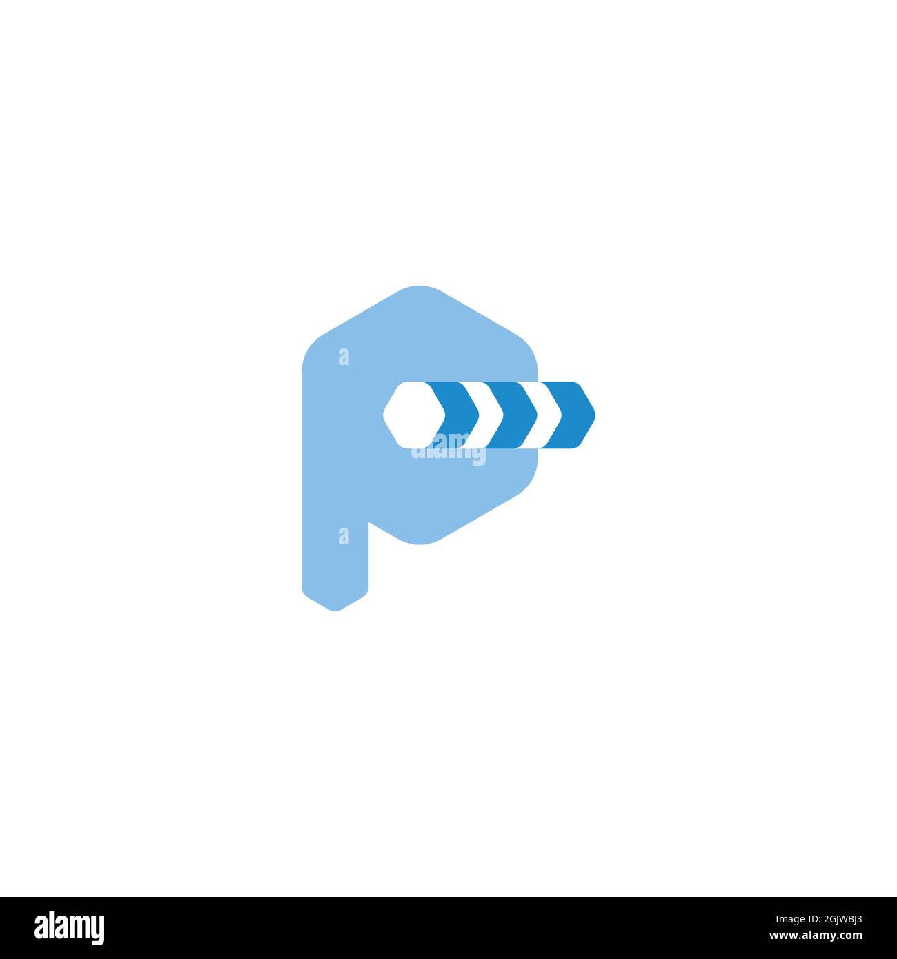 letter p stripes arrows geometric simple logo vector Stock Vector Image ...