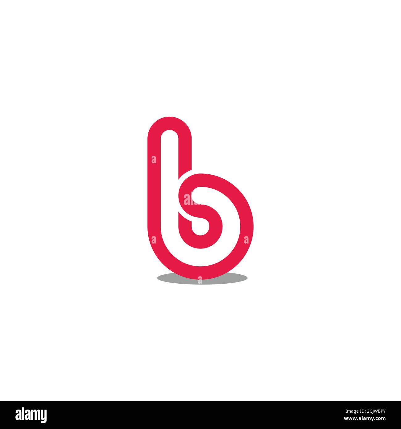 letter sb simple geometric infinity line logo vector Stock Vector Image ...