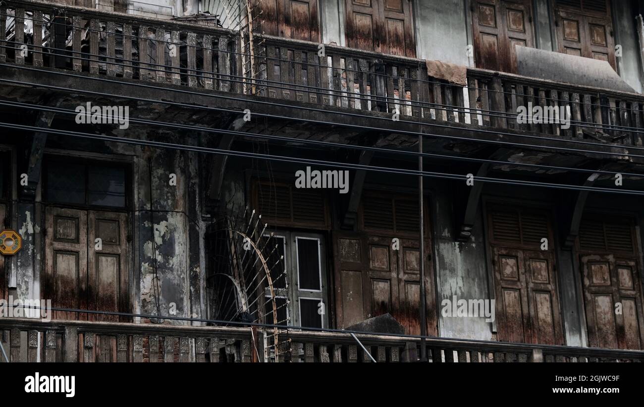 Old Fashioned Heritage Homes Charoen Krung Road Chinatown Bangkok ...