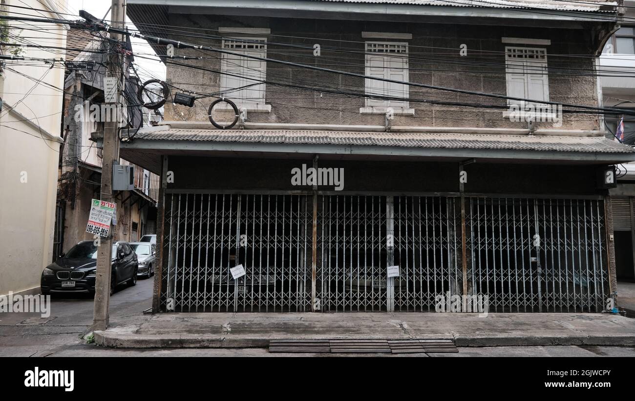 Old Fashioned Heritage Homes Charoen Krung Road Chinatown Bangkok ...