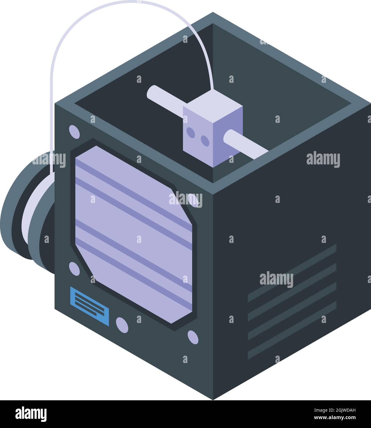 Transplantation medical printer icon isometric vector. Bio science ...