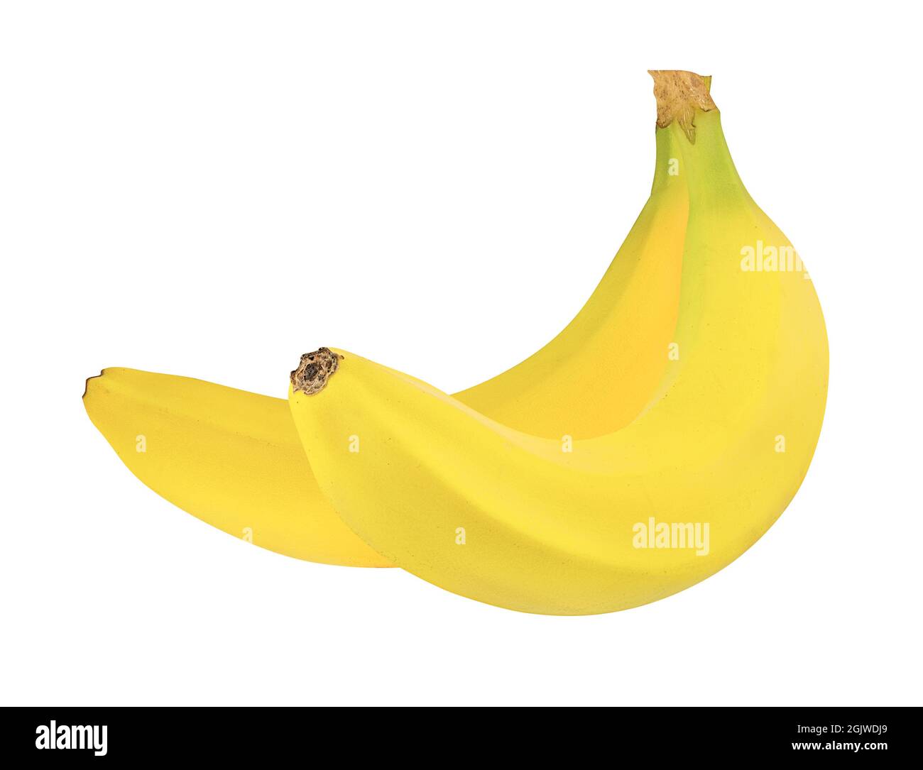Bananas isolated on white background Stock Photo - Alamy