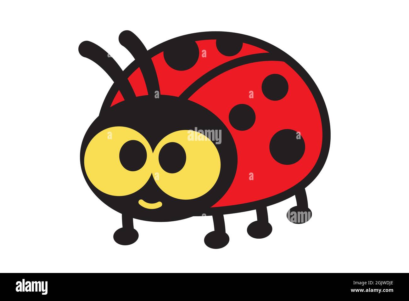 Simple Cartoon Ladybug