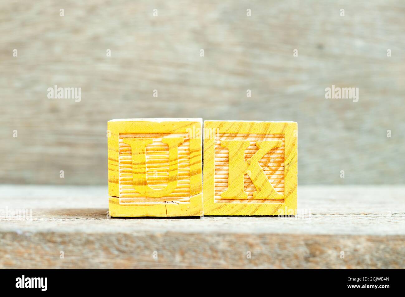 Color alphabet letter block in word UK (abbreviation of united kingdom ...