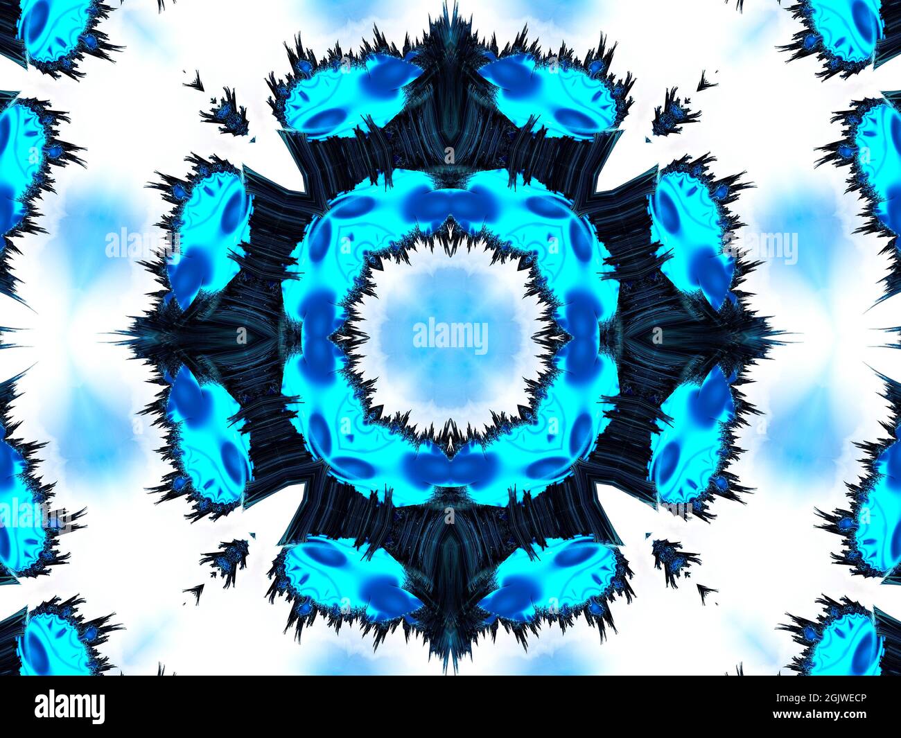 Seamless repeating pattern with geometric floral shapes in different ...