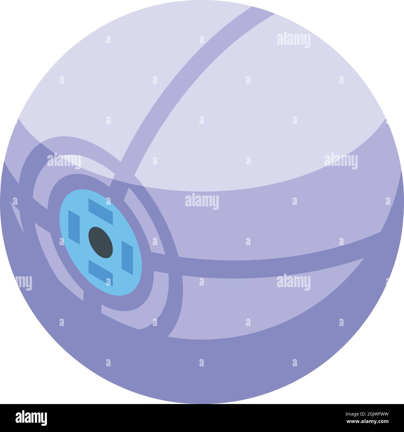 Robot eye icon isometric vector. Man exoskeleton. Robot suit Stock ...