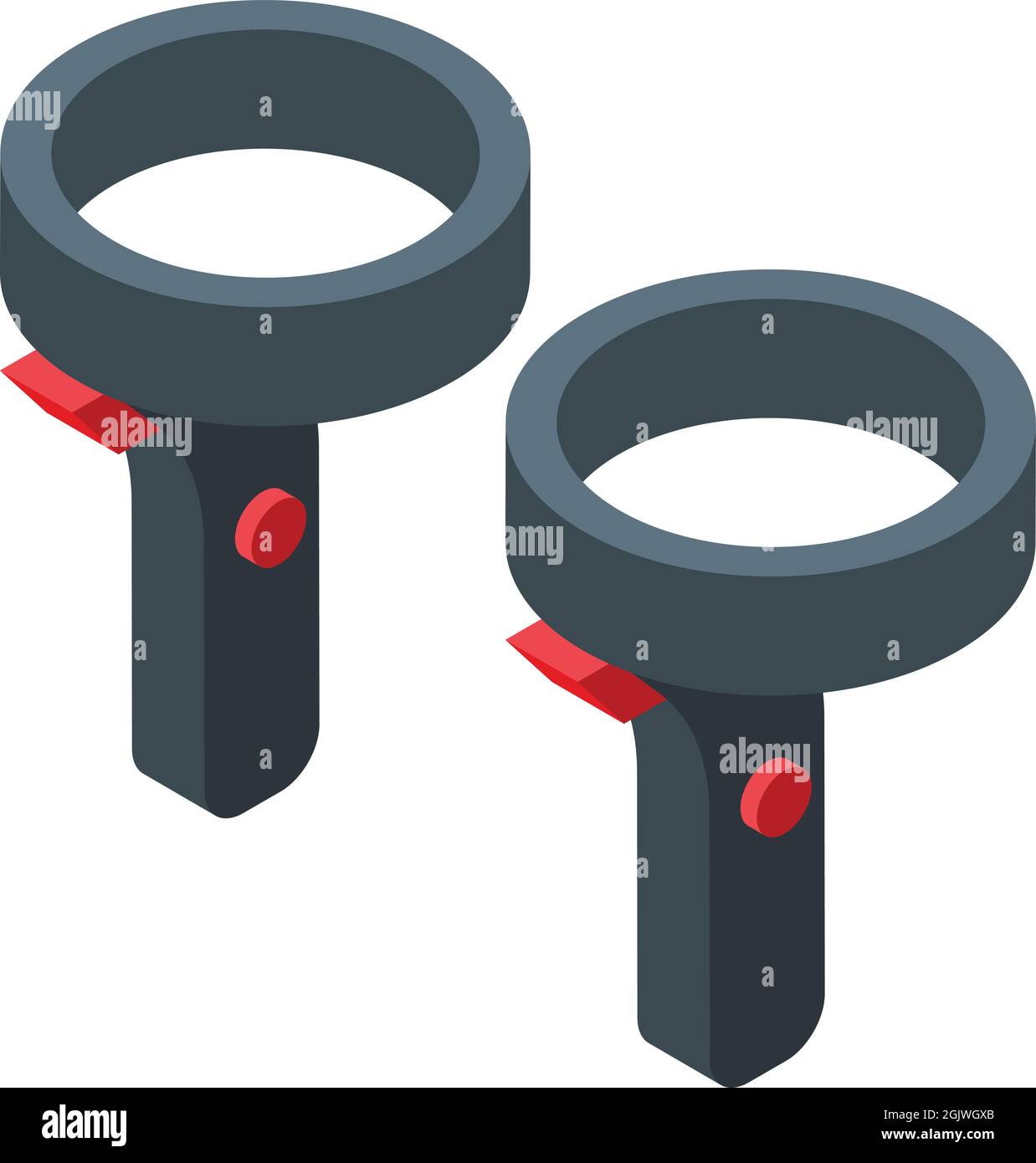 Vr sticks icon isometric vector. Virtual reality. Ar tech Stock Vector ...