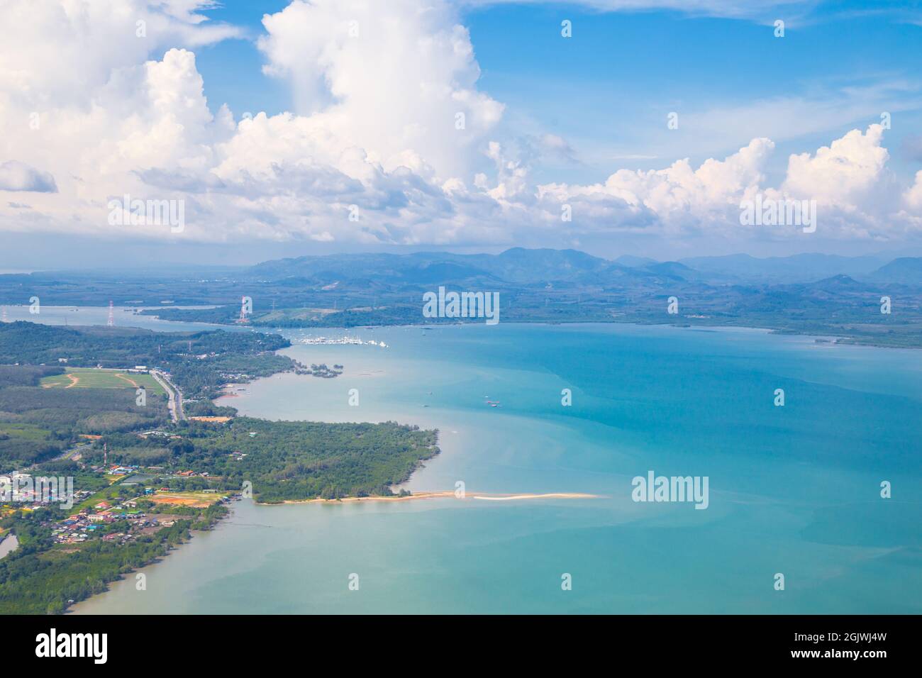 Top view of cloud with blue sky from airplane, Phuket Thailand Stock Photo - Alamy