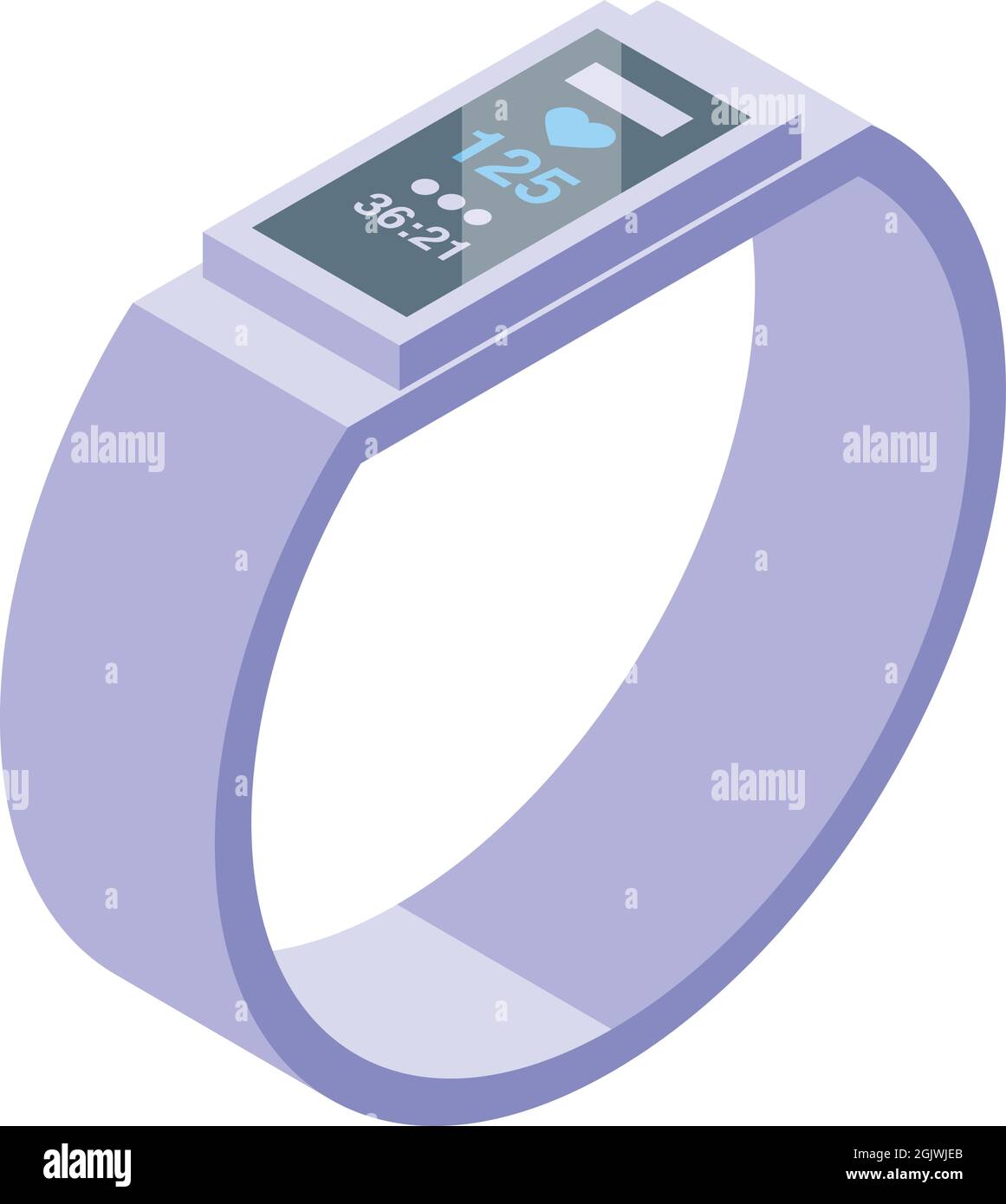 Smart digital device icon isometric vector. Wearable watch. Data ...
