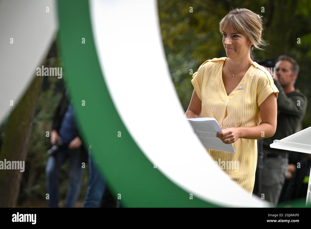 Antwerp district alderwoman for Sports Charlie Van Leuffel pictured ...