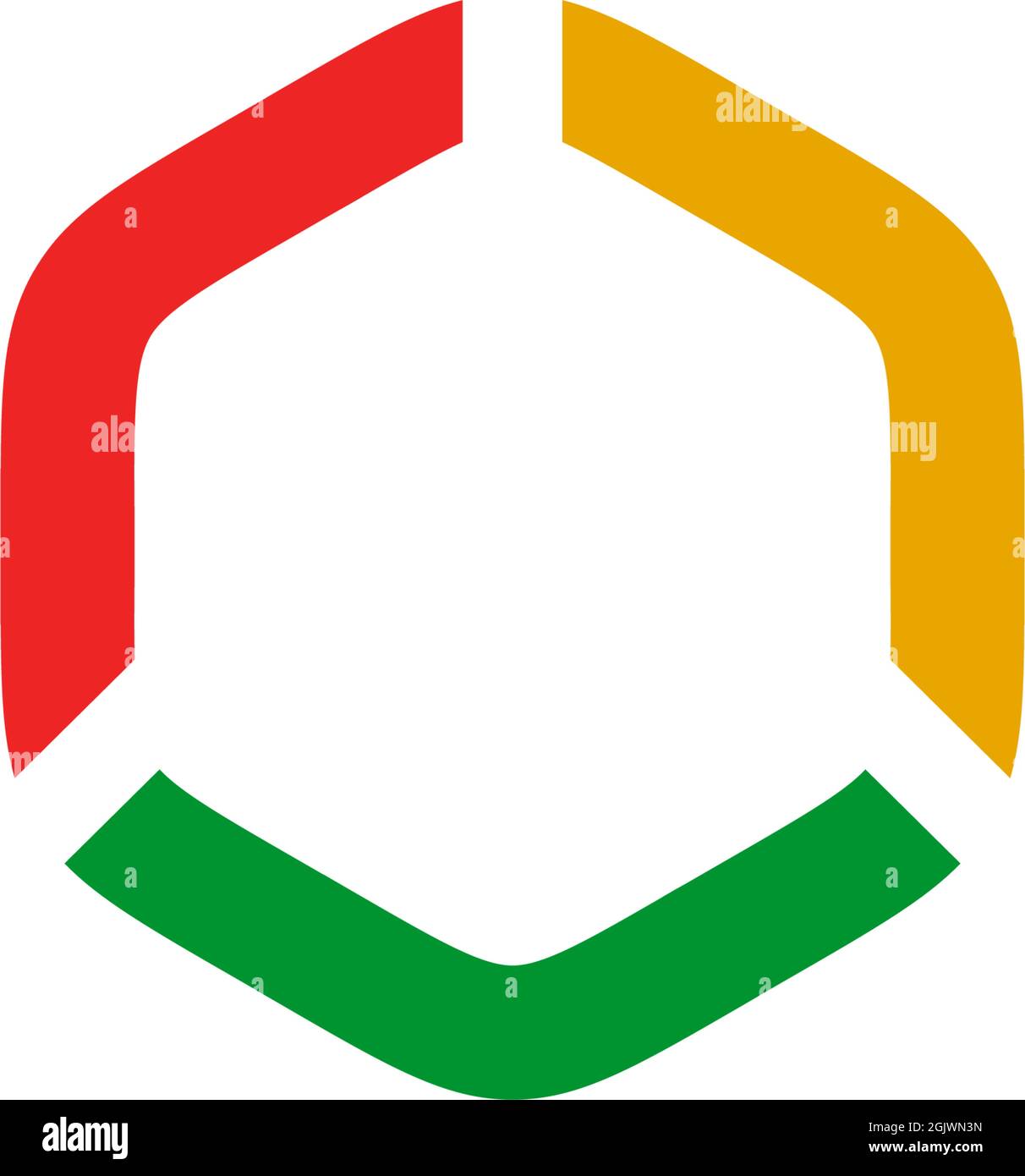 Hexagon shape icon logo design inspiration vector template Stock Vector ...