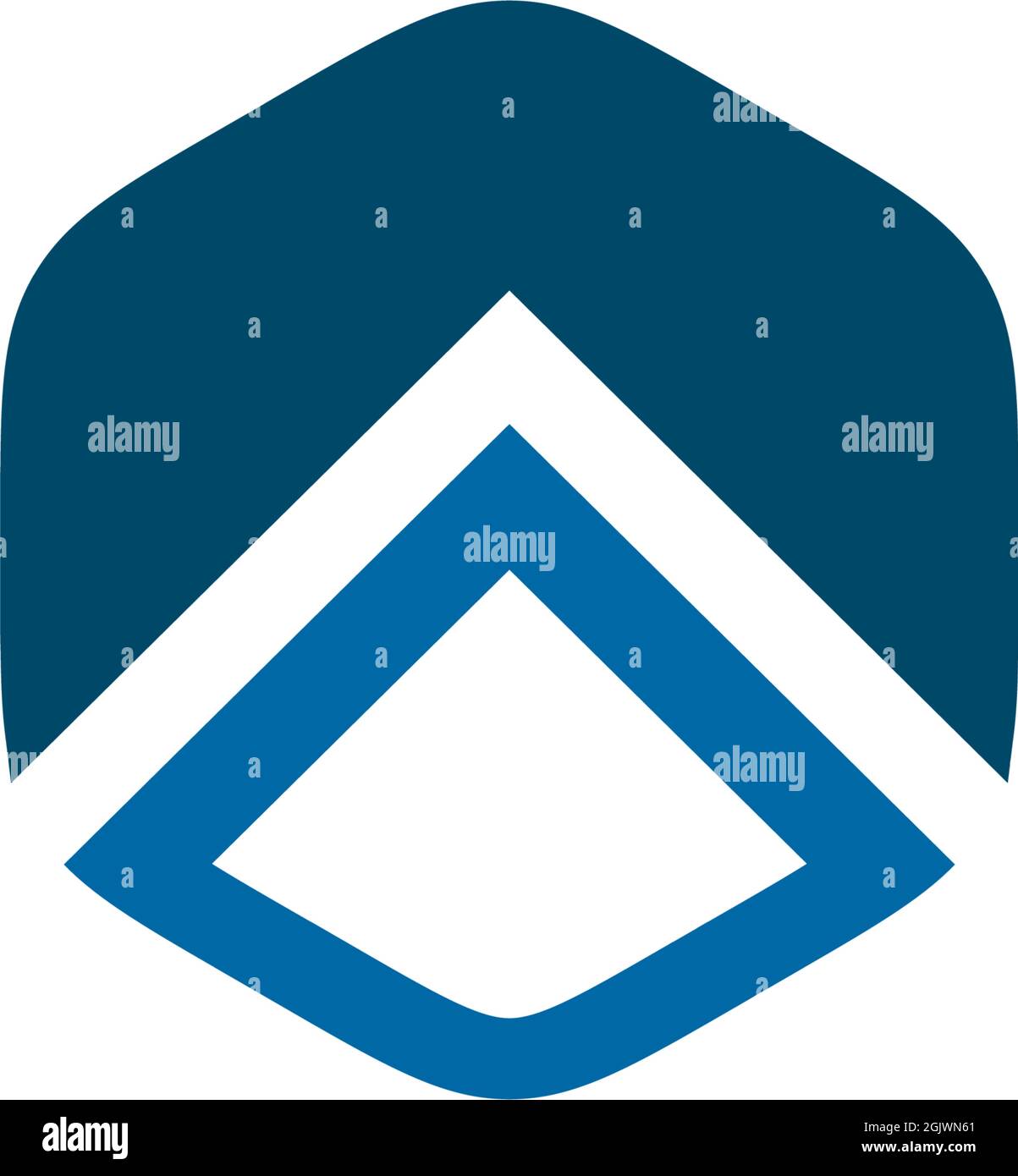 Hexagon shape icon logo design inspiration vector template Stock Vector ...