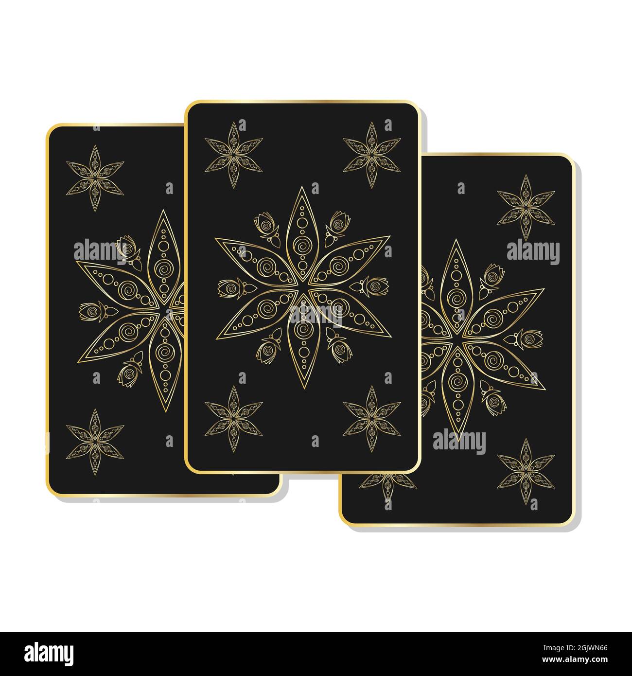 Back side template of cards, fortune telling, tarot, games. Simple ...