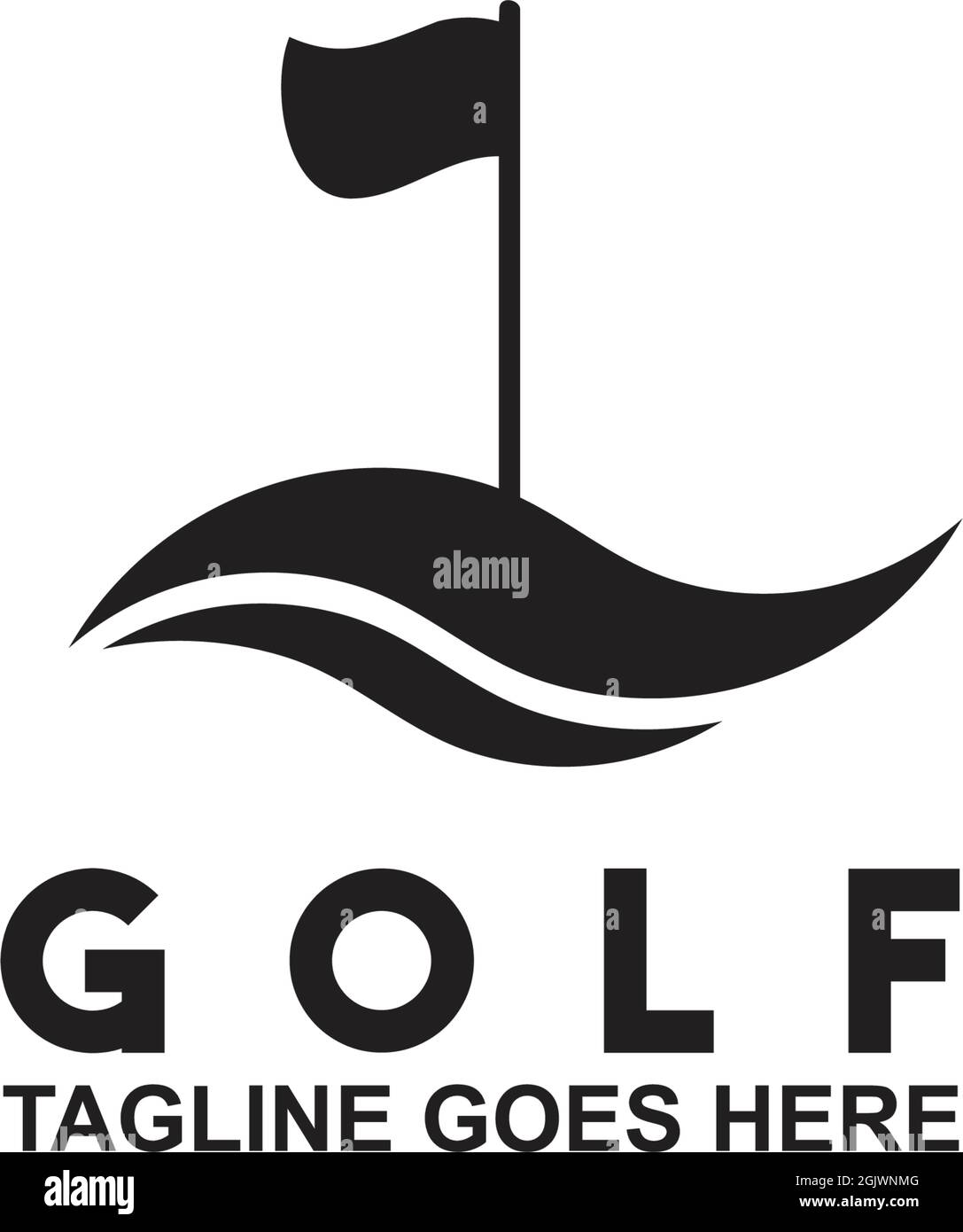 Emblem logo design for golf sport activity vector illustration template ...