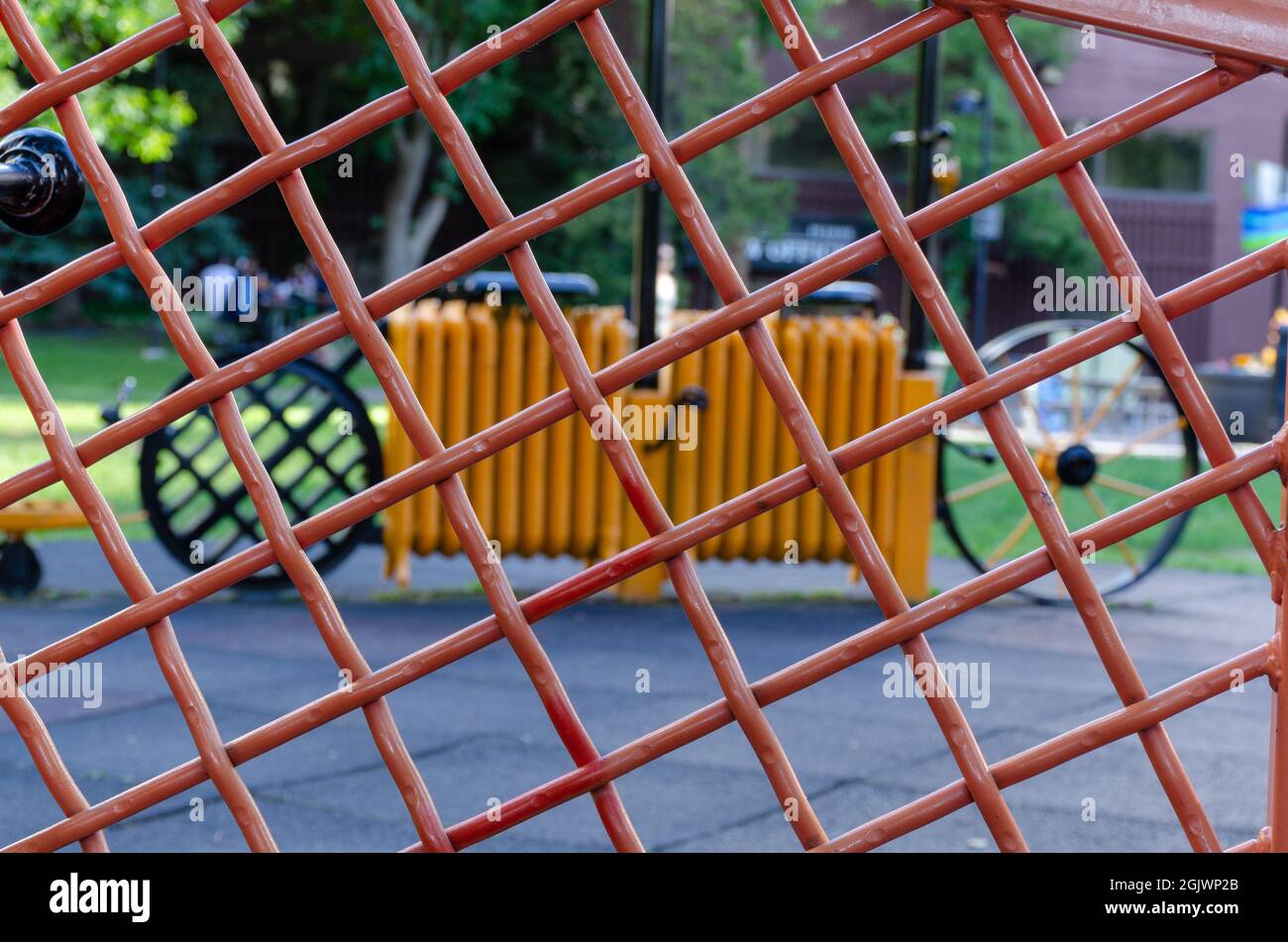 playground in the park, abstract designs Stock Photo - Alamy