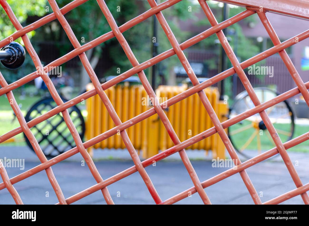 playground in the park, abstract designs Stock Photo - Alamy