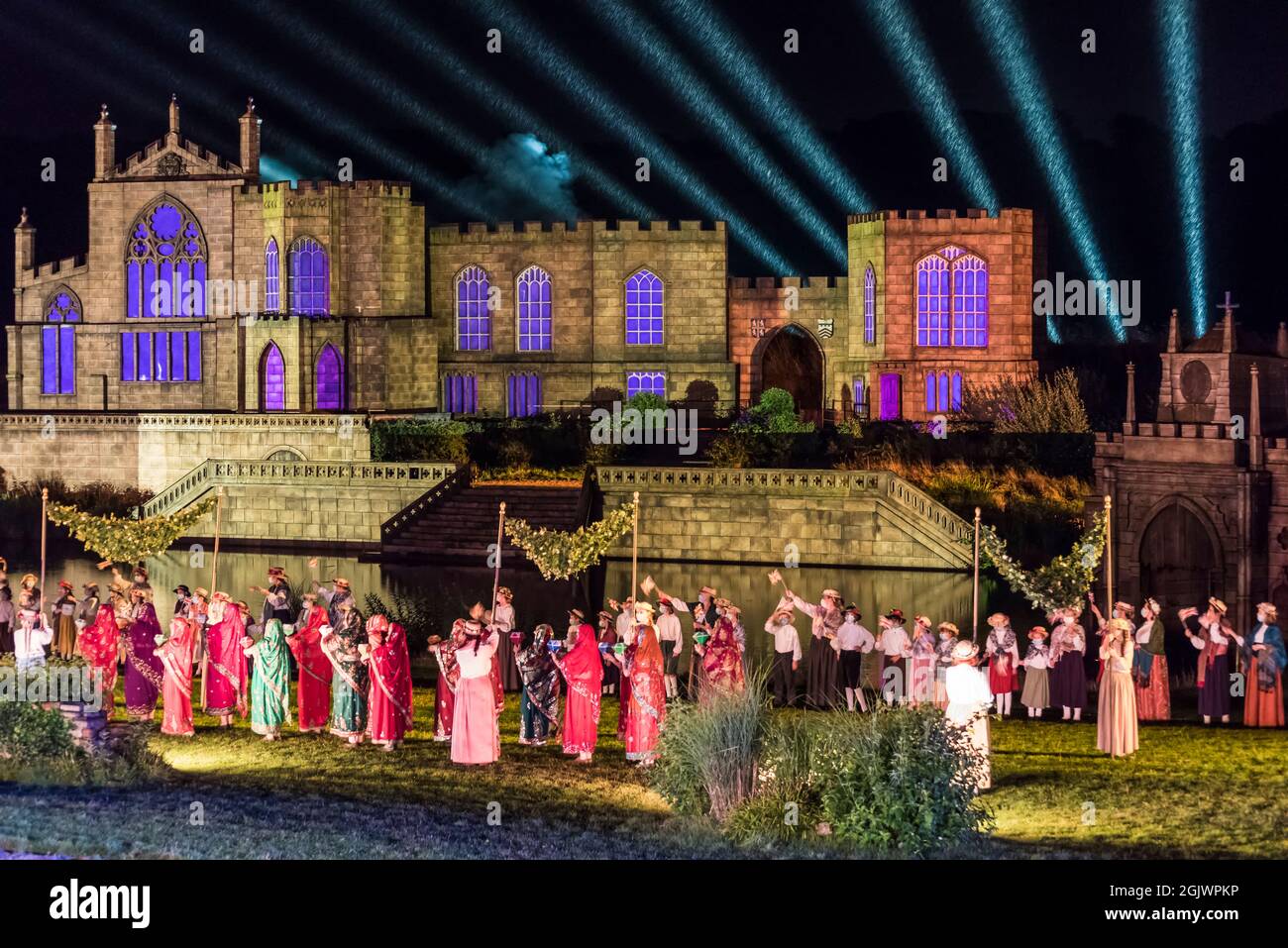 This is the Kynren history of England light and sound show pageant held ...
