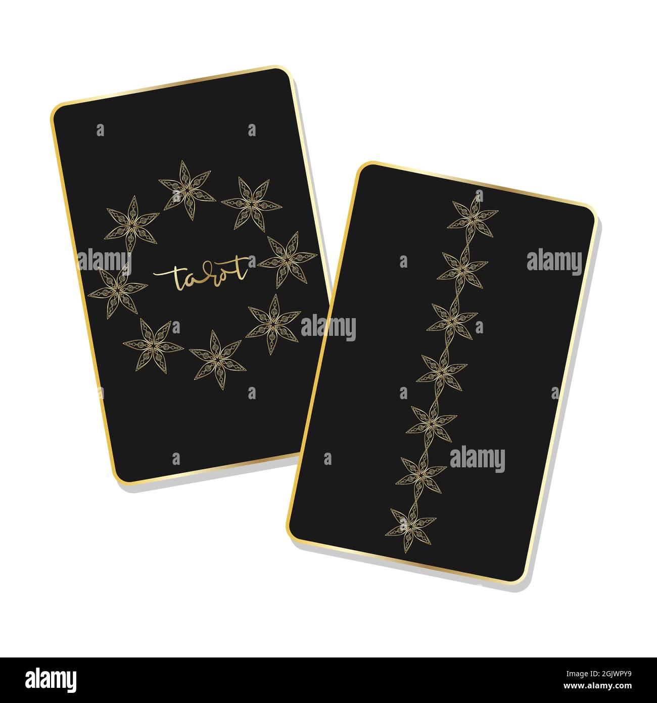 Back side template of cards, fortune telling, tarot, games. Simple ...