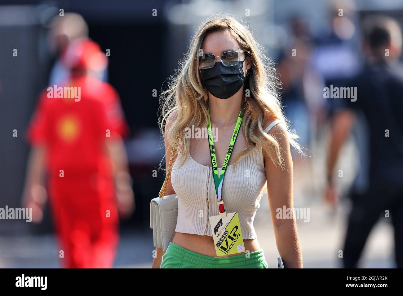 Monza, Italy. 12th Sep, 2021. Elena Berri (ITA), girlfriend of Esteban ...