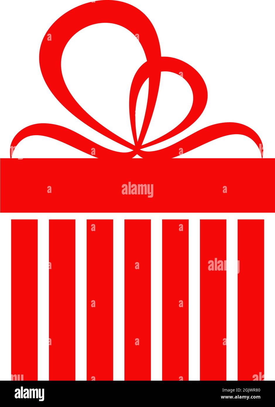 Gift box present icon logo design vector illustration template Stock ...