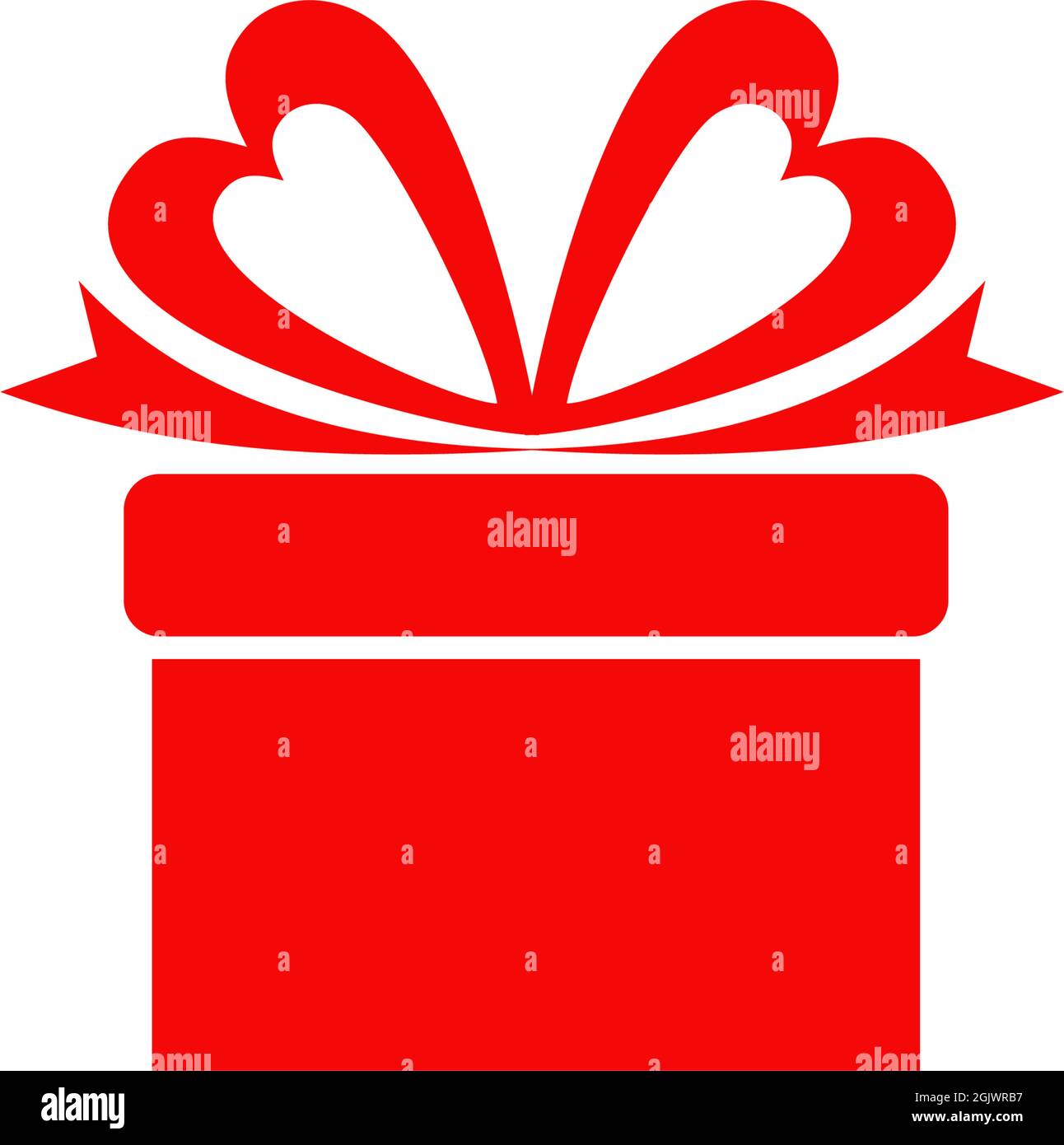 Gift box present icon logo design vector illustration template Stock ...