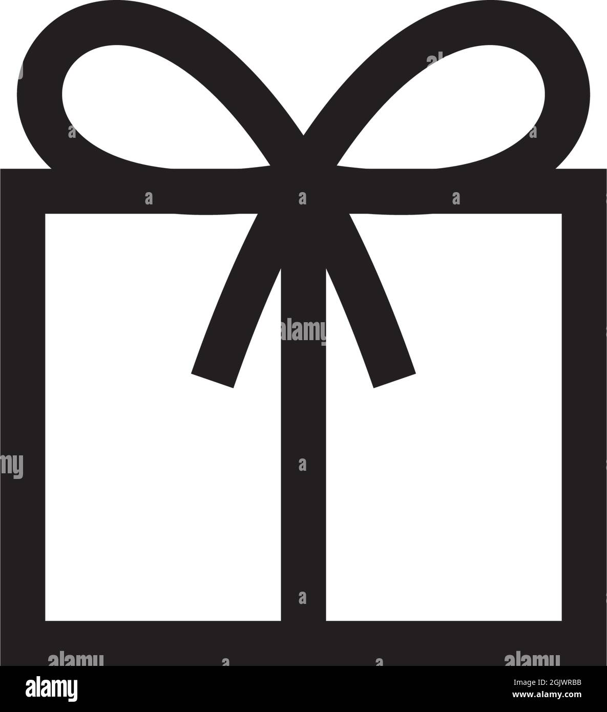 Gift box present icon logo design vector illustration template Stock ...