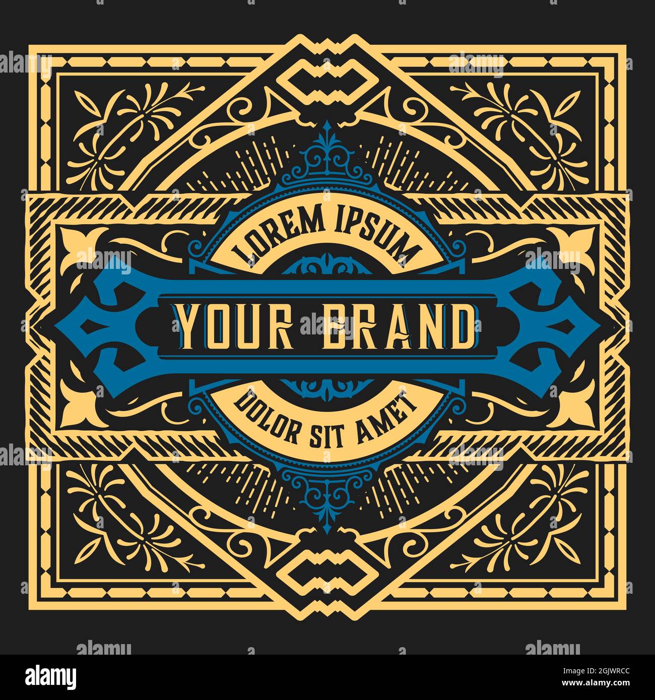 Western card with vintage style Stock Vector Image & Art - Alamy