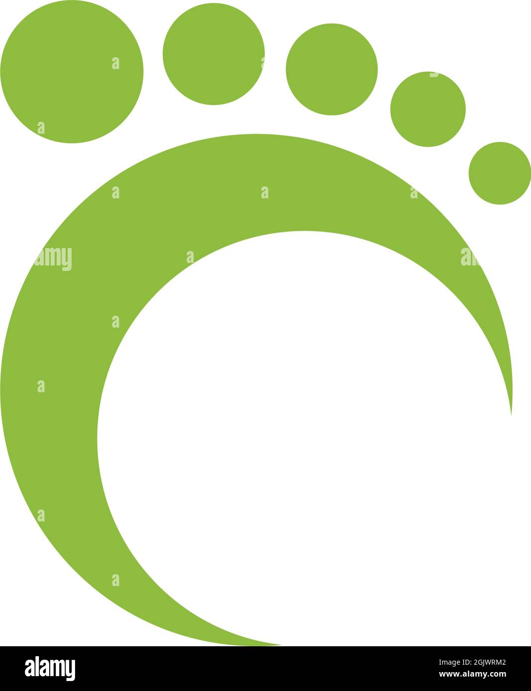 Foot icon logo design inspiration vector template illustration Stock ...