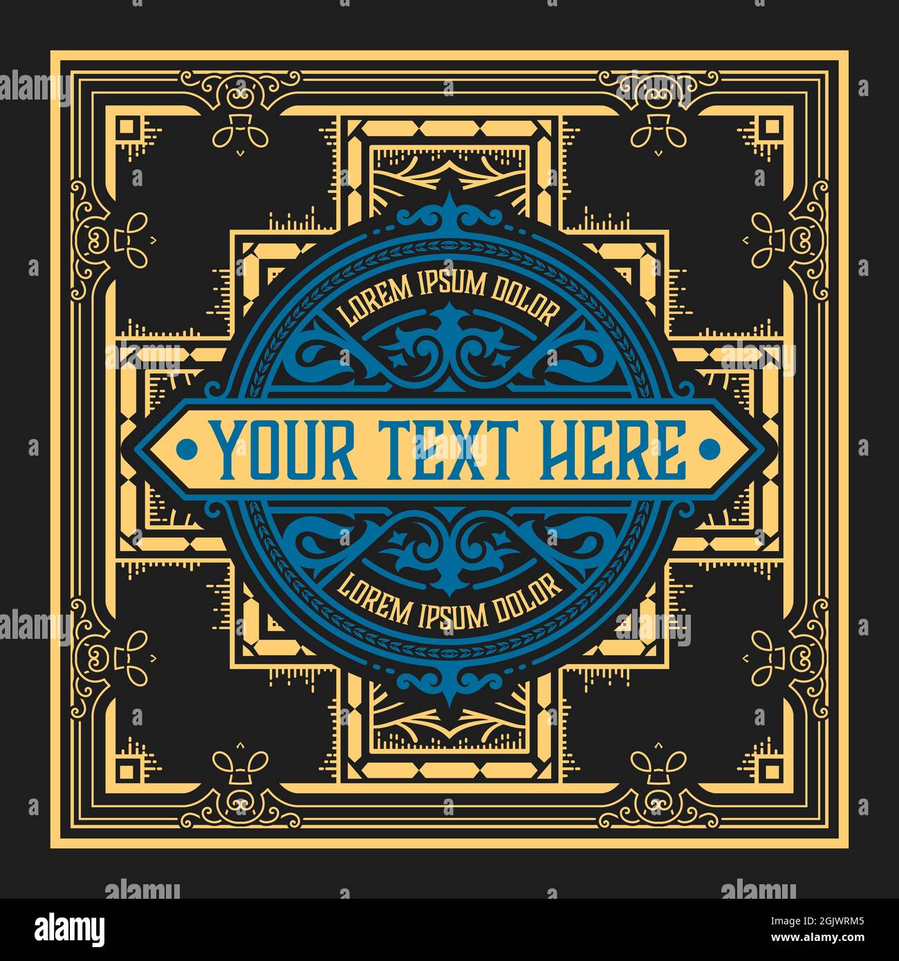 Western card with vintage style Stock Vector Image & Art - Alamy