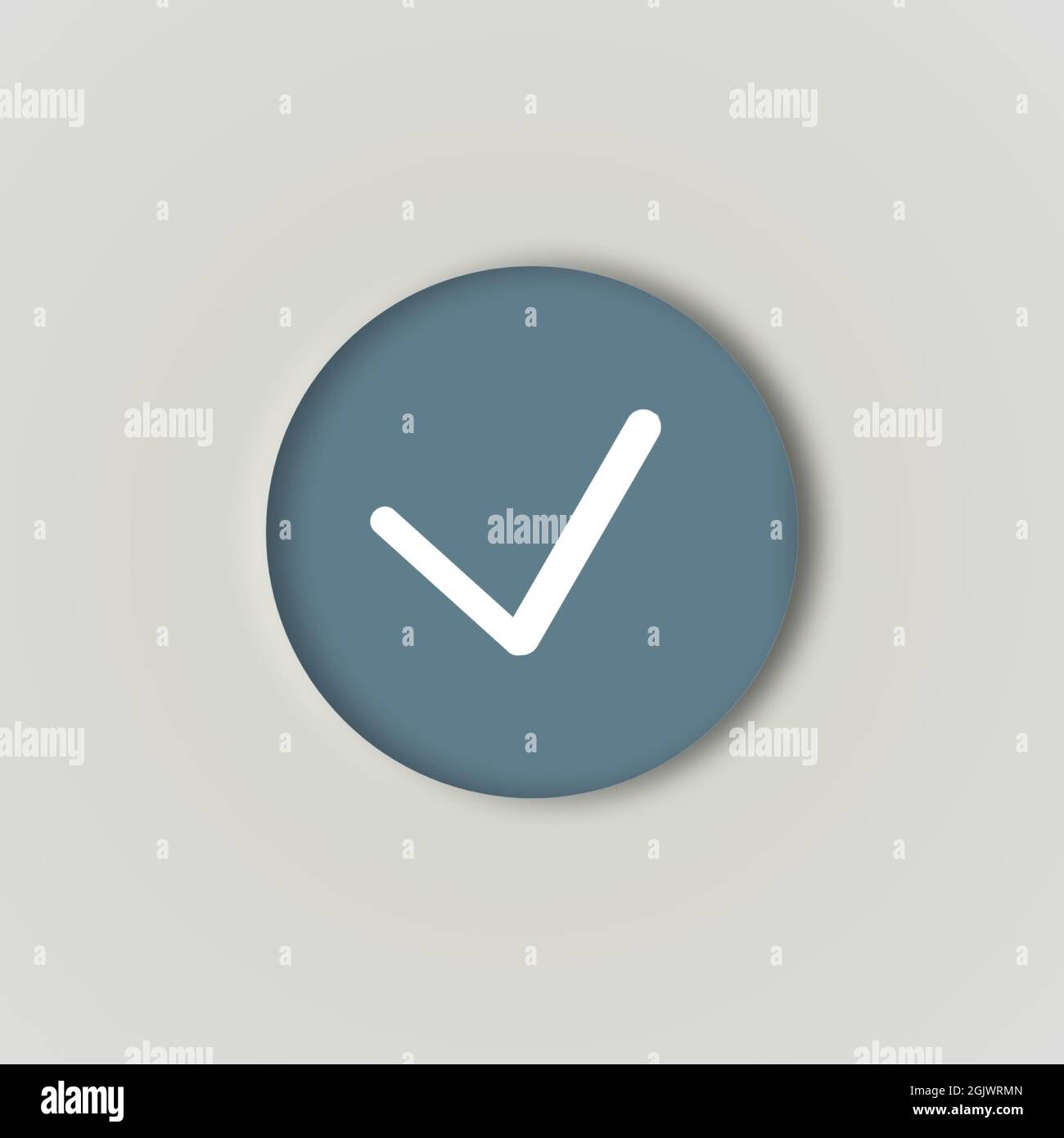 Flate check mark icon web colorful arrow to down scroll, Mobile and ...