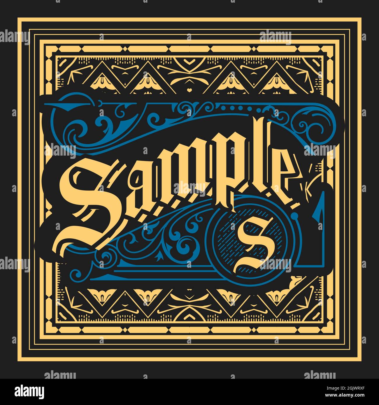 Western card with vintage style Stock Vector Image & Art - Alamy