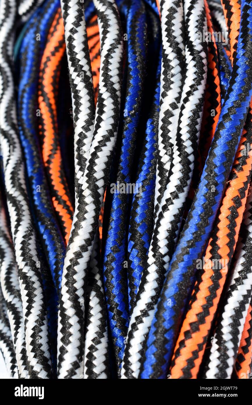 Multi colored nylon cord knot hi-res stock photography and images - Alamy