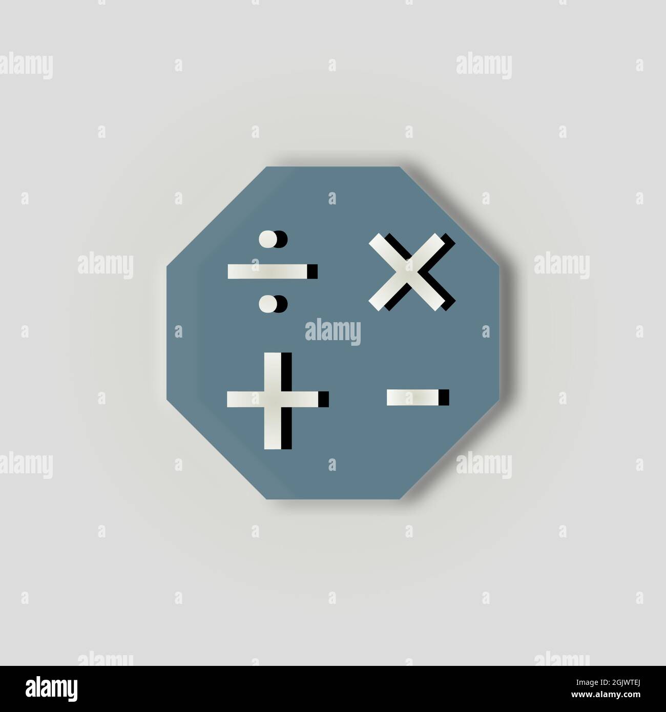 Flate icon calculation signs for web, Mobile and business sticker white ...