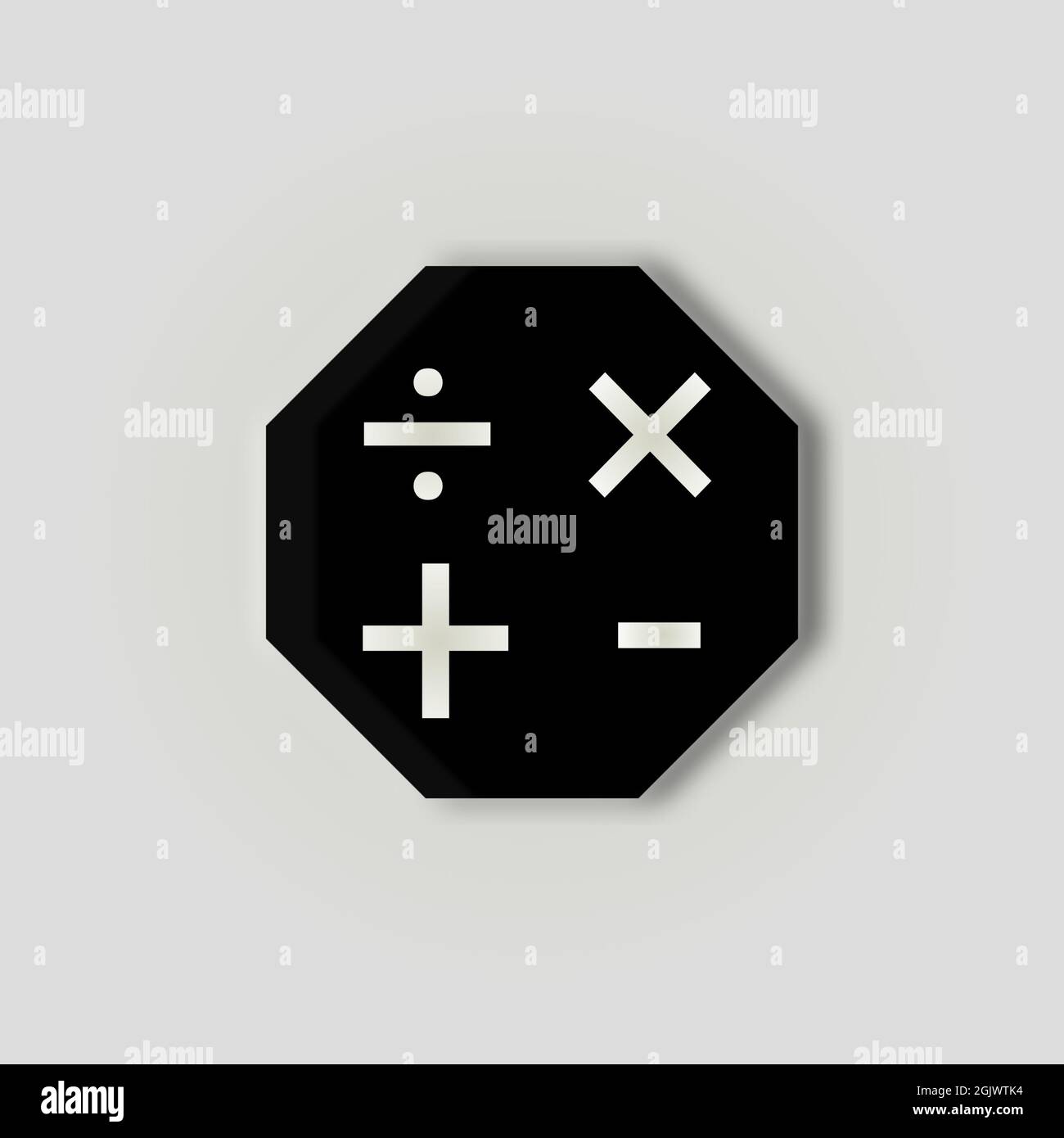 Flate icon calculation signs for web, Mobile and business sticker white ...